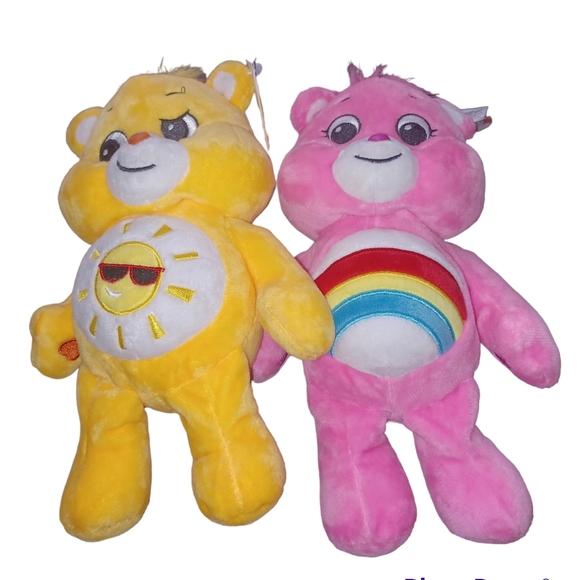 Care Bears | Toys | Care Bears Plush Funshine Cheer Bear 220 Basic Fun ...